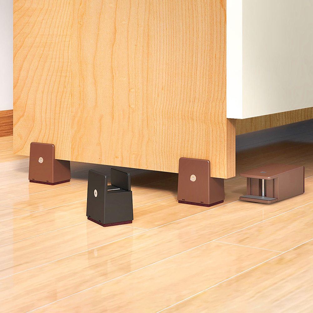 Symple Stuff 4Pcs Platform Bed Riser Bed Raising Block 22-42Mm ...