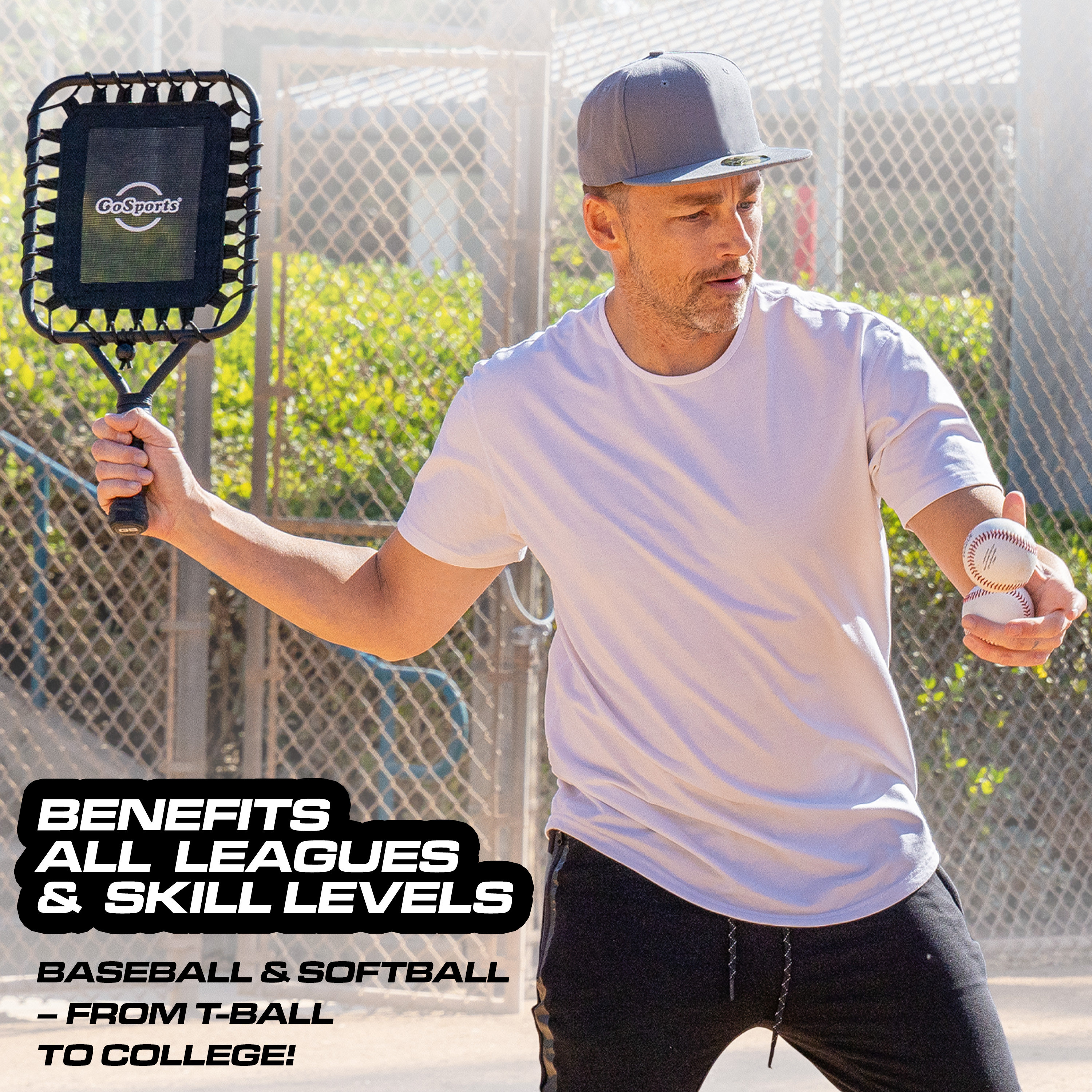 GoSports Fungo Baseball Racket for Fly Balls, Grounders, and Line ...