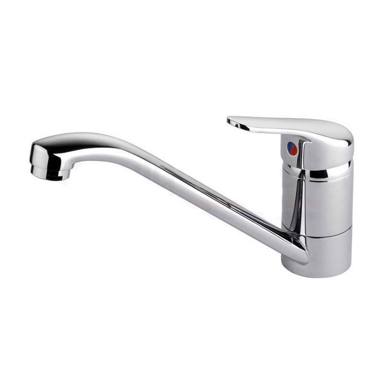 Belfry Kitchen Single Lever Monobloc Kitchen Mixer Tap Chrome | Wayfair ...