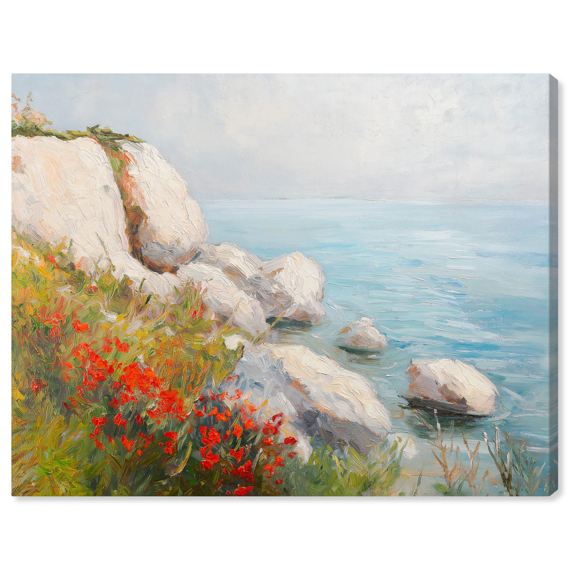 Art Remedy Rocks on the Edge Canvas Vintage Landscape by Art Remedy ...