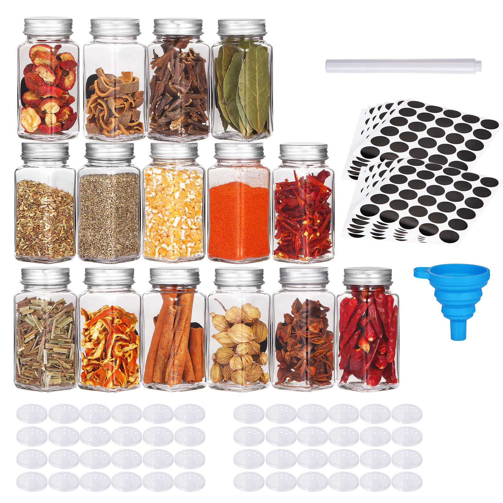 Prep & Savour Danut 48 Piece Kitchen Canister Set | Wayfair