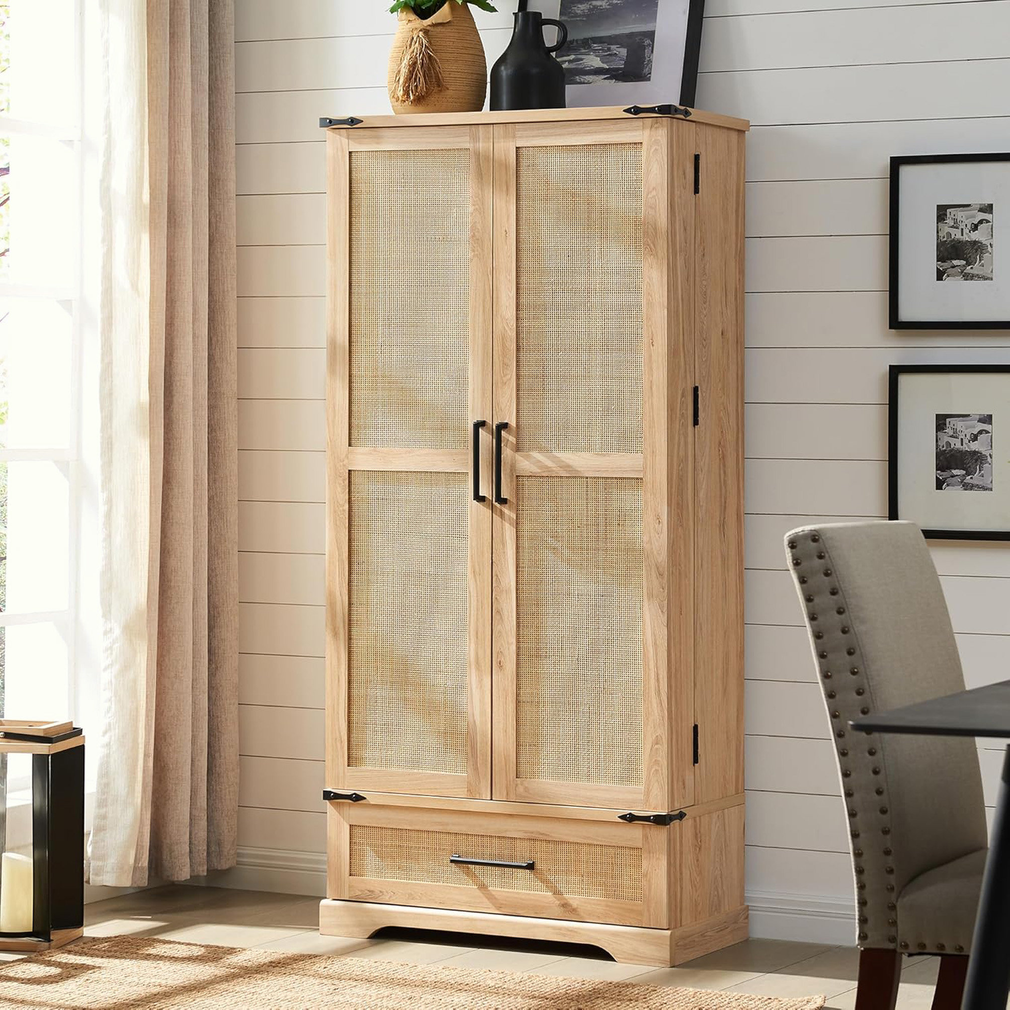 Bay Isle Home™ 72"Tall Console Table with Adjustable Shelves | Wayfair