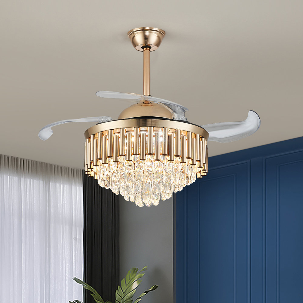 House of Hampton® Gotfred 41.73'' Ceiling Fan with LED Lights & Reviews ...
