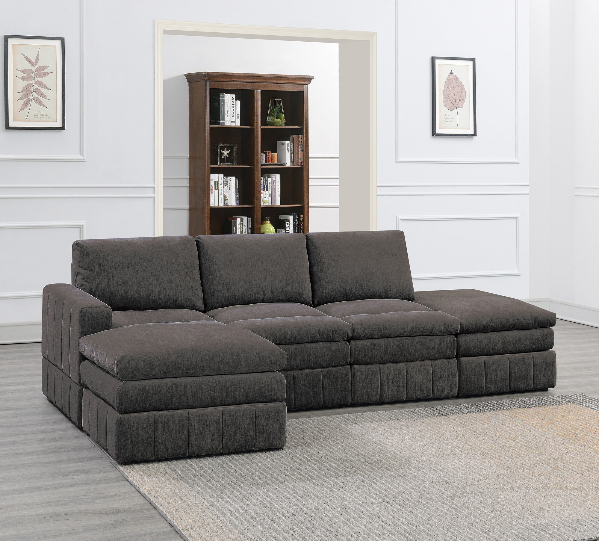 Red Barrel Studio Contemporary 5Pc Set Modular L-Sectional Set 1X One ...