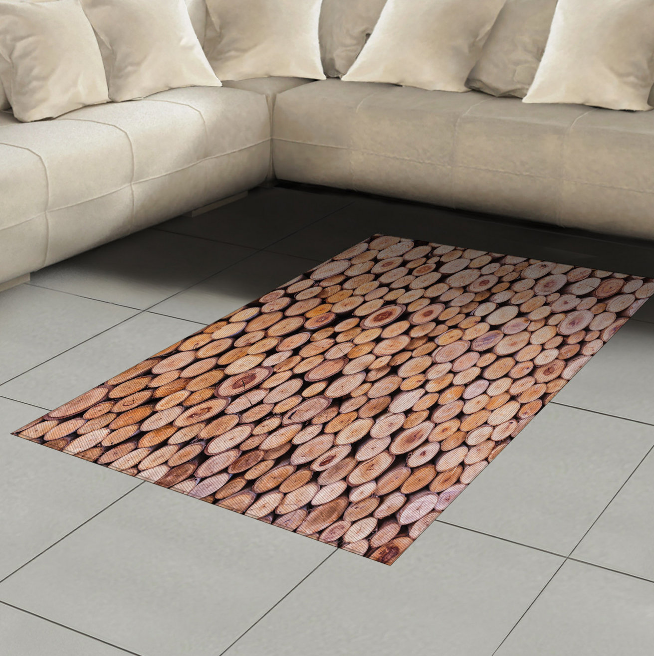 East Urban Home Rustic High Density Long Fiber Poly Threads Decorative ...