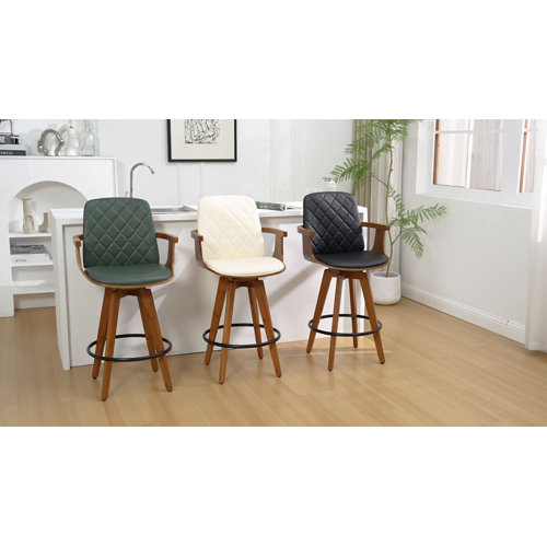 Corrigan Studio® Sitaram Swivel Bar Stools & Reviews | Wayfair