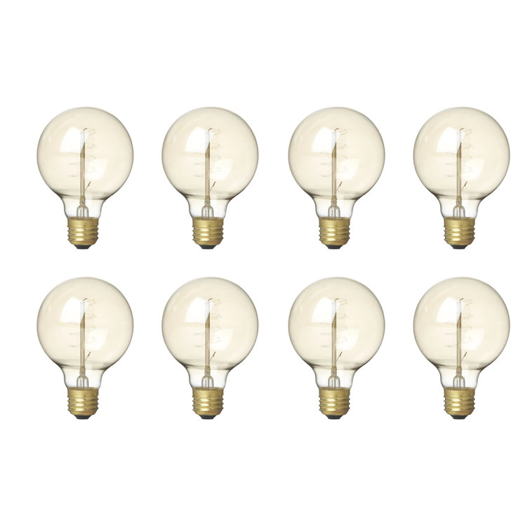 DecoMust 40 Watt, Halogen, Dimmable Light Bulb, Warm White (2700K) E26 ...