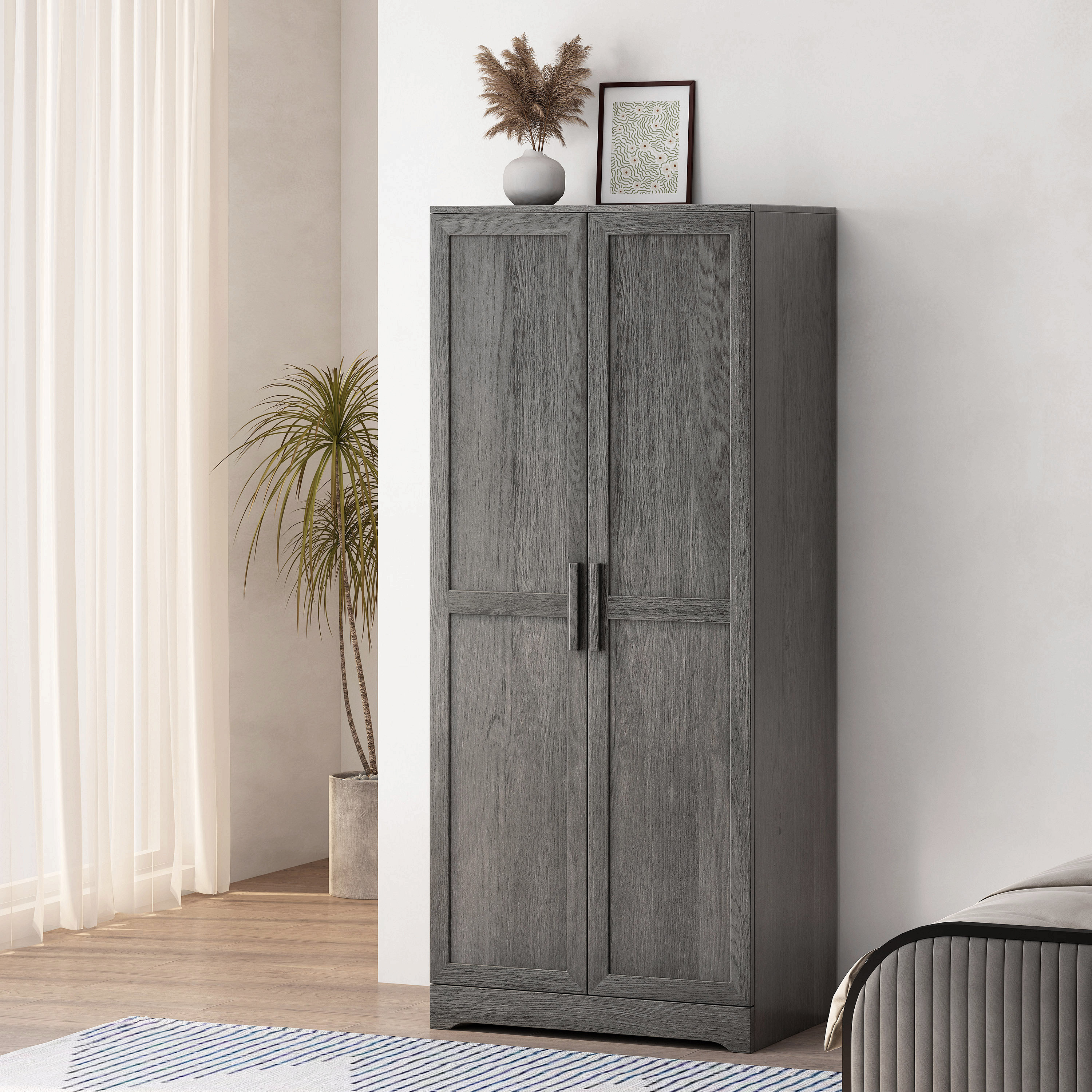 Loon Peak® Armoire-penderie 2 portes Delaney - Wayfair Canada