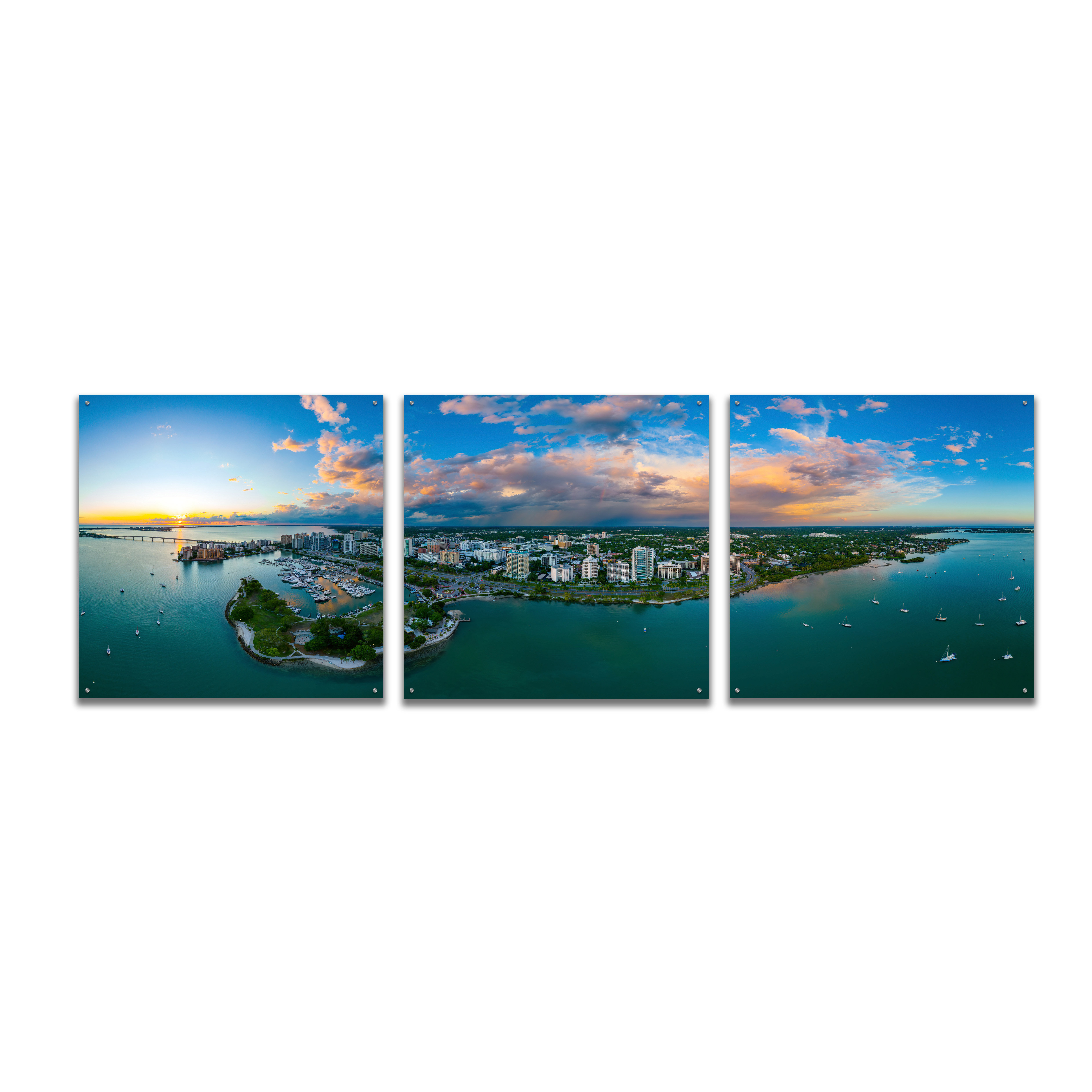 Hokku Designs 'Sarasota Sunset 2' by Epic Portfolio, Acrylic Glass Wall ...