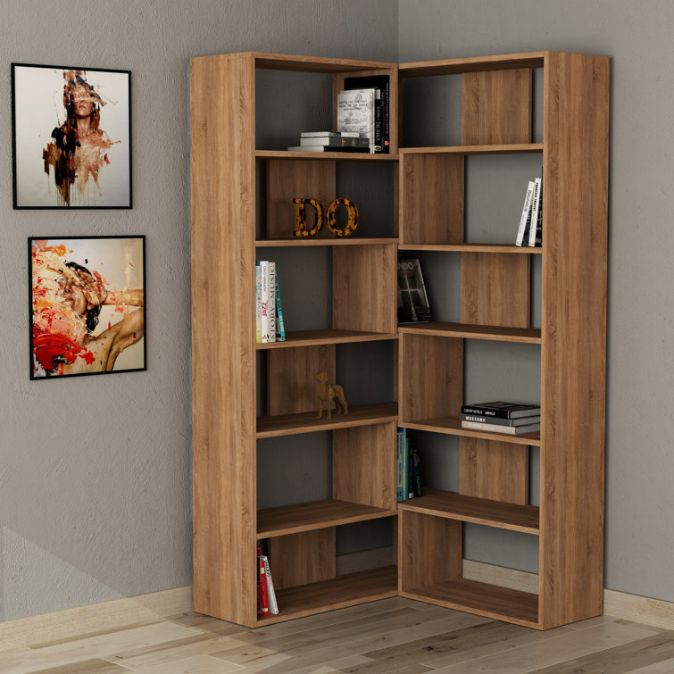 Hokku Designs Chalkhill Corner Bookcase - Wayfair Canada