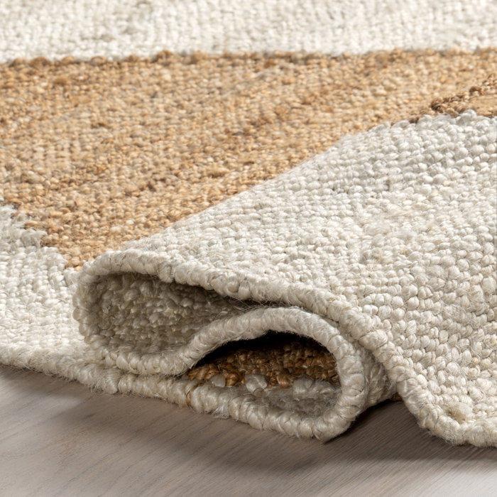 Ebern Designs Pandora Diamond Checkered Jute Area Rug & Reviews | Wayfair