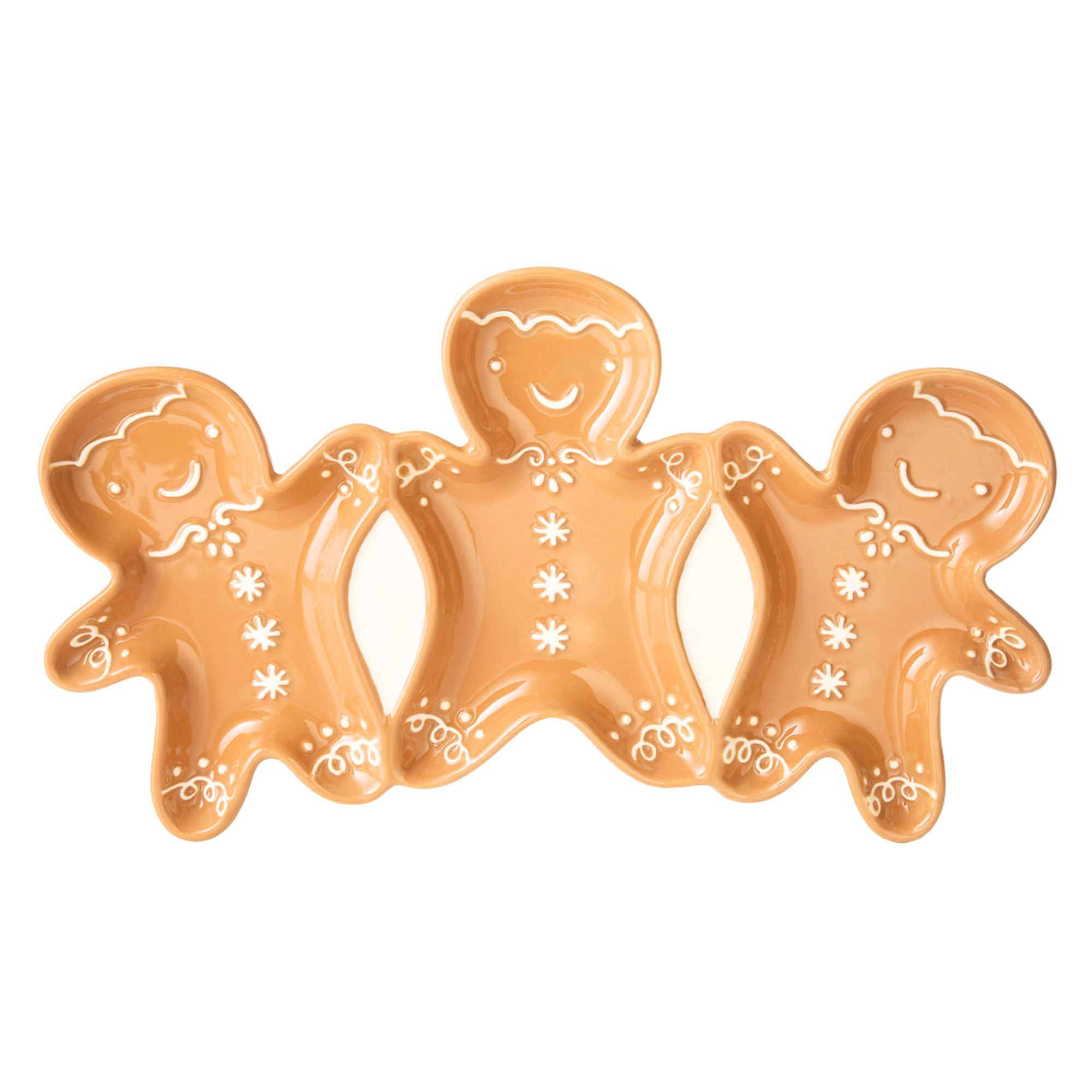 Godinger Silver Art Co Gingerbread Man Trio Platter | Wayfair