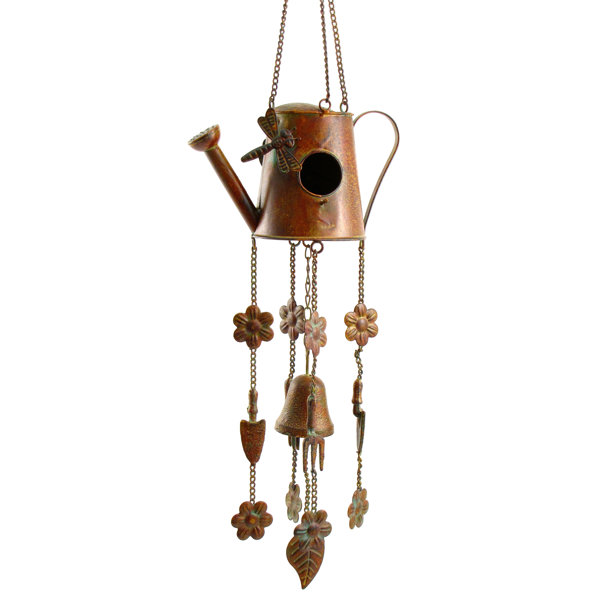 August Grove® Julio Weather Resistant Metal Abstract Wind Chime | Wayfair