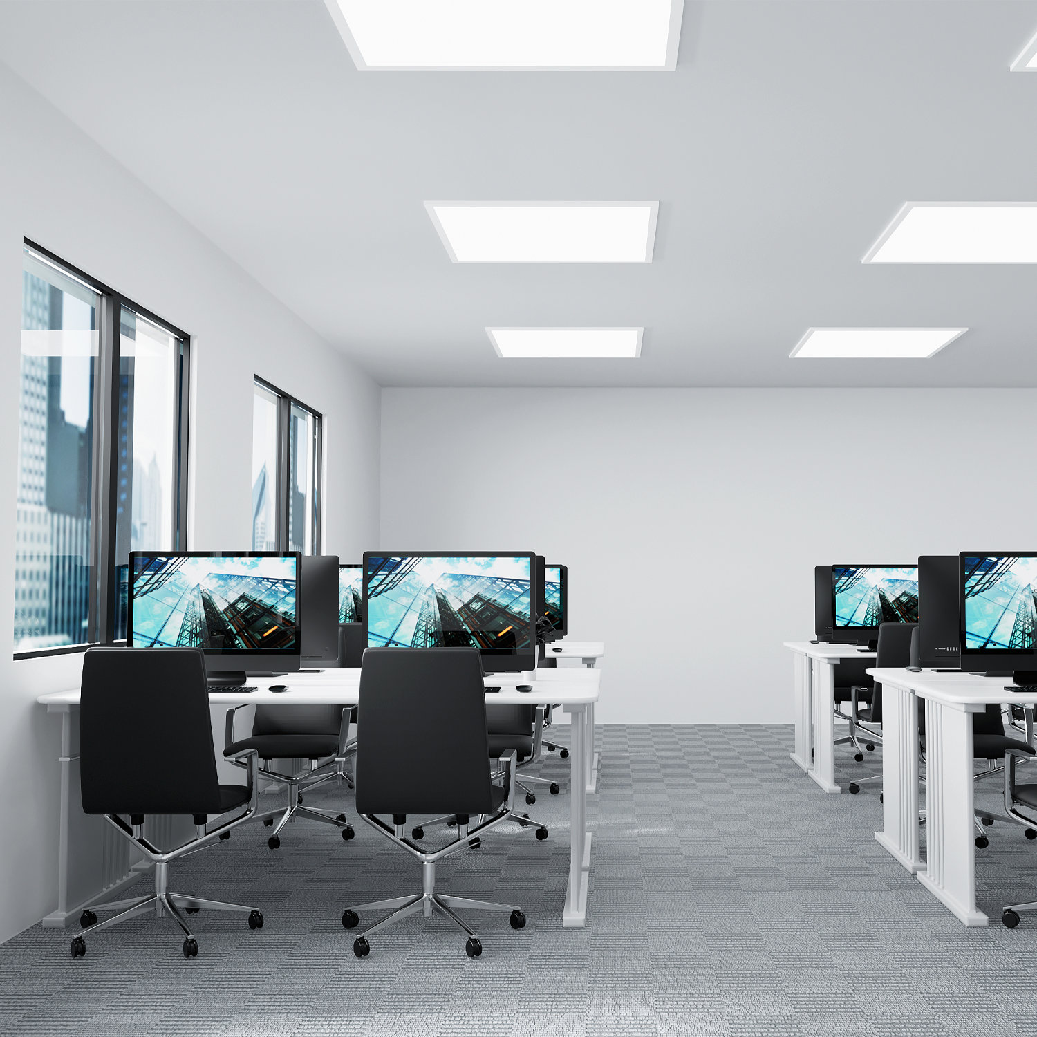 Magshion Dimmable 2X2 LED Troffer Light Panel, 4400 Lumens 5000K ...