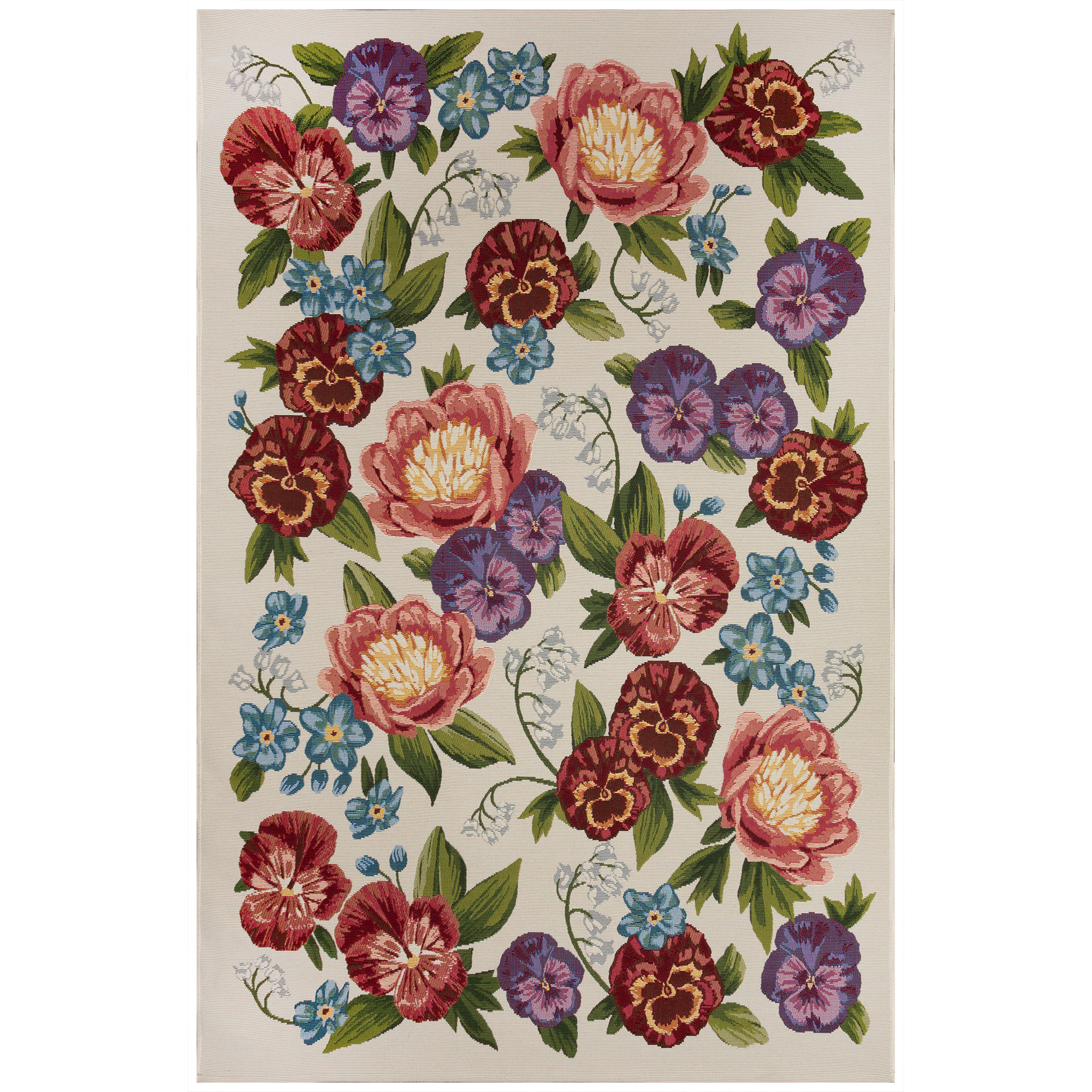 Winston Porter Kincaid Secret Garden Indoor/Outdoor Area Rug | Wayfair