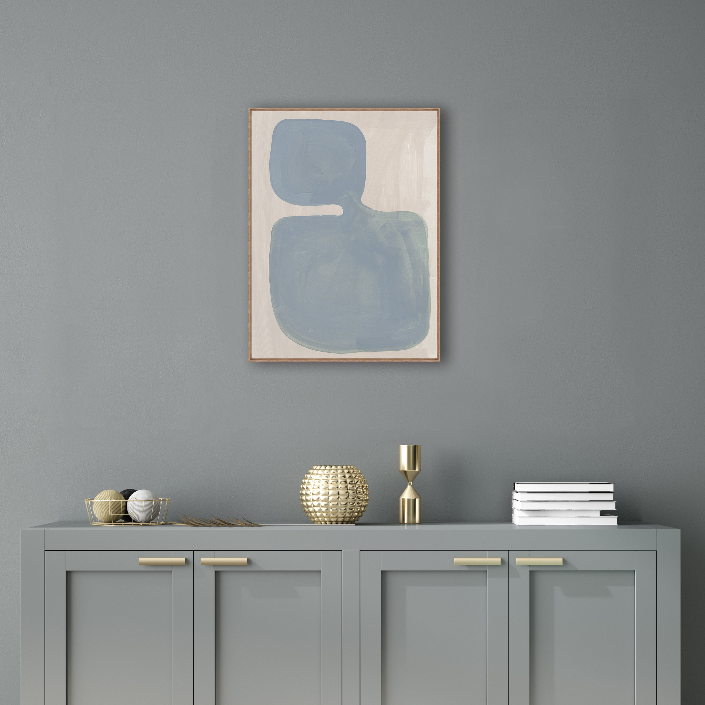 Bobby Berk Home Ambiguous V by Bobby Berk - Floater Frame Painting on ...