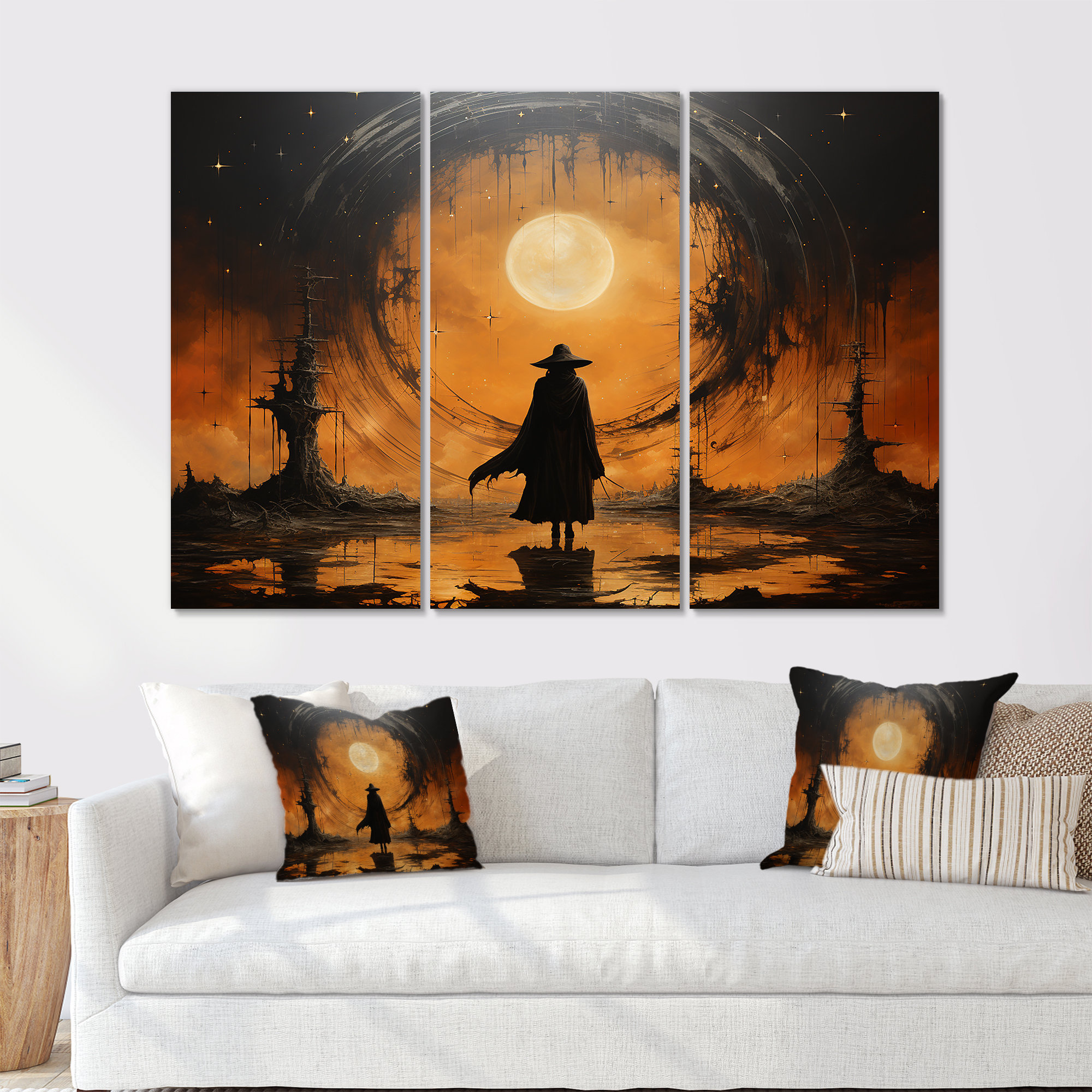 Lark Manor Charcoal Charm - Witches Wall Art Print Set - Wayfair Canada