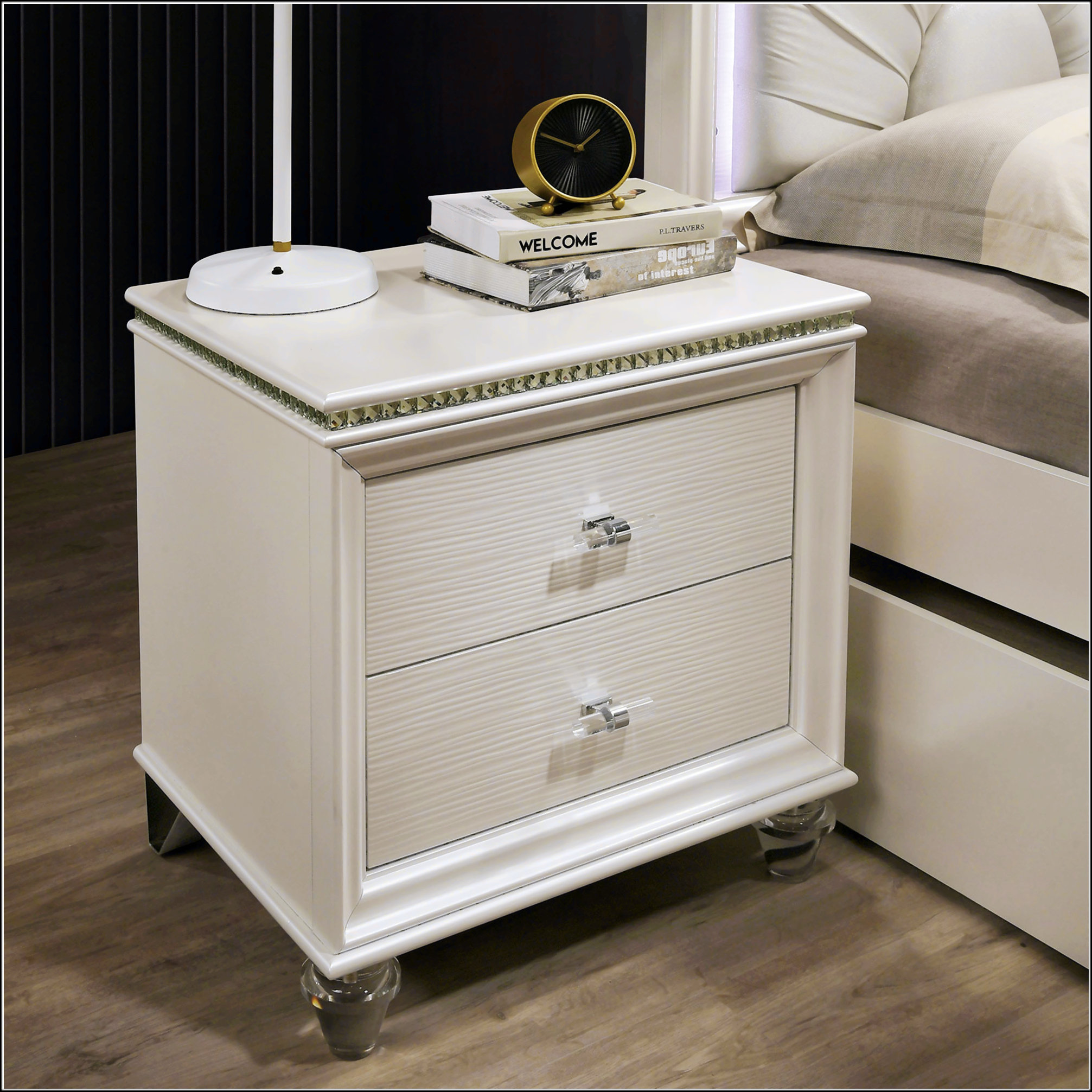 House of Hampton® Stylish And Functional Nightstand With Ample Storage ...