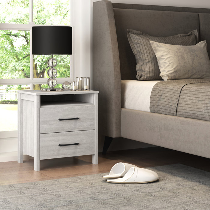 Wade Logan® Allysyn 22.7" 2Drawer Nightstand & Reviews | Wayfair