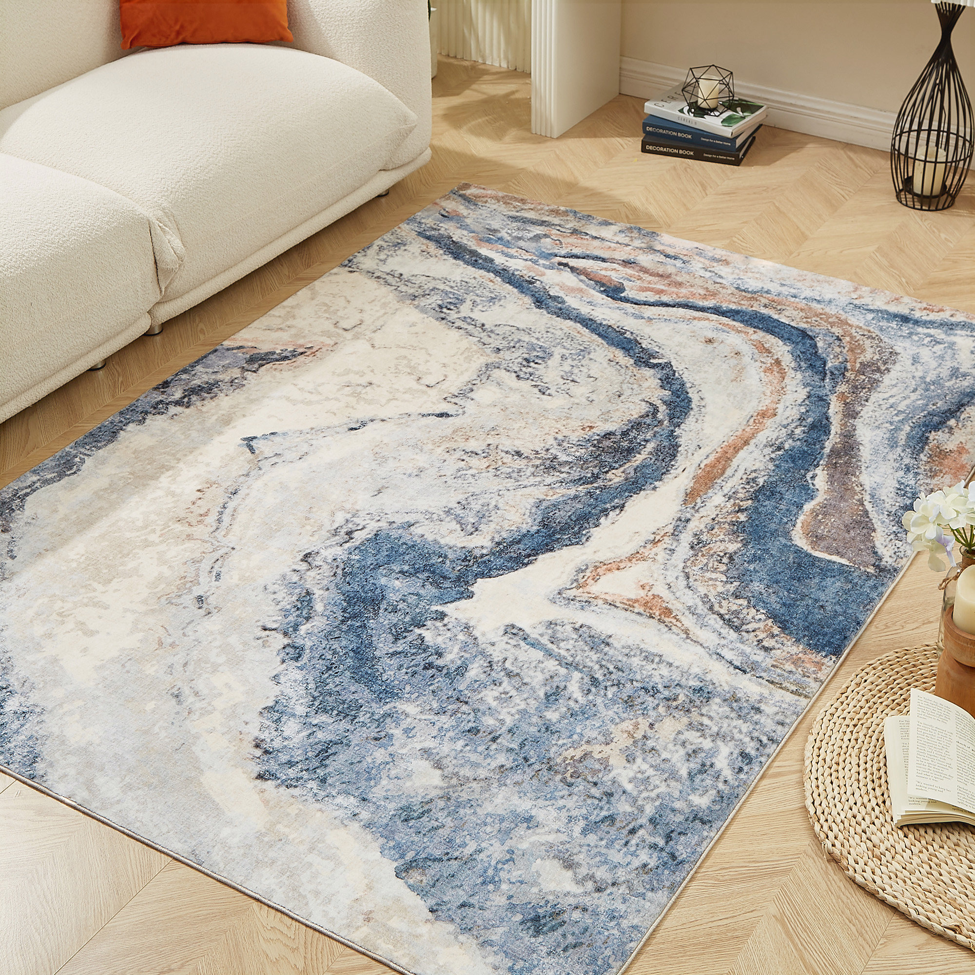 Ivy Bronx Faux Cashmere Area Rug | Wayfair