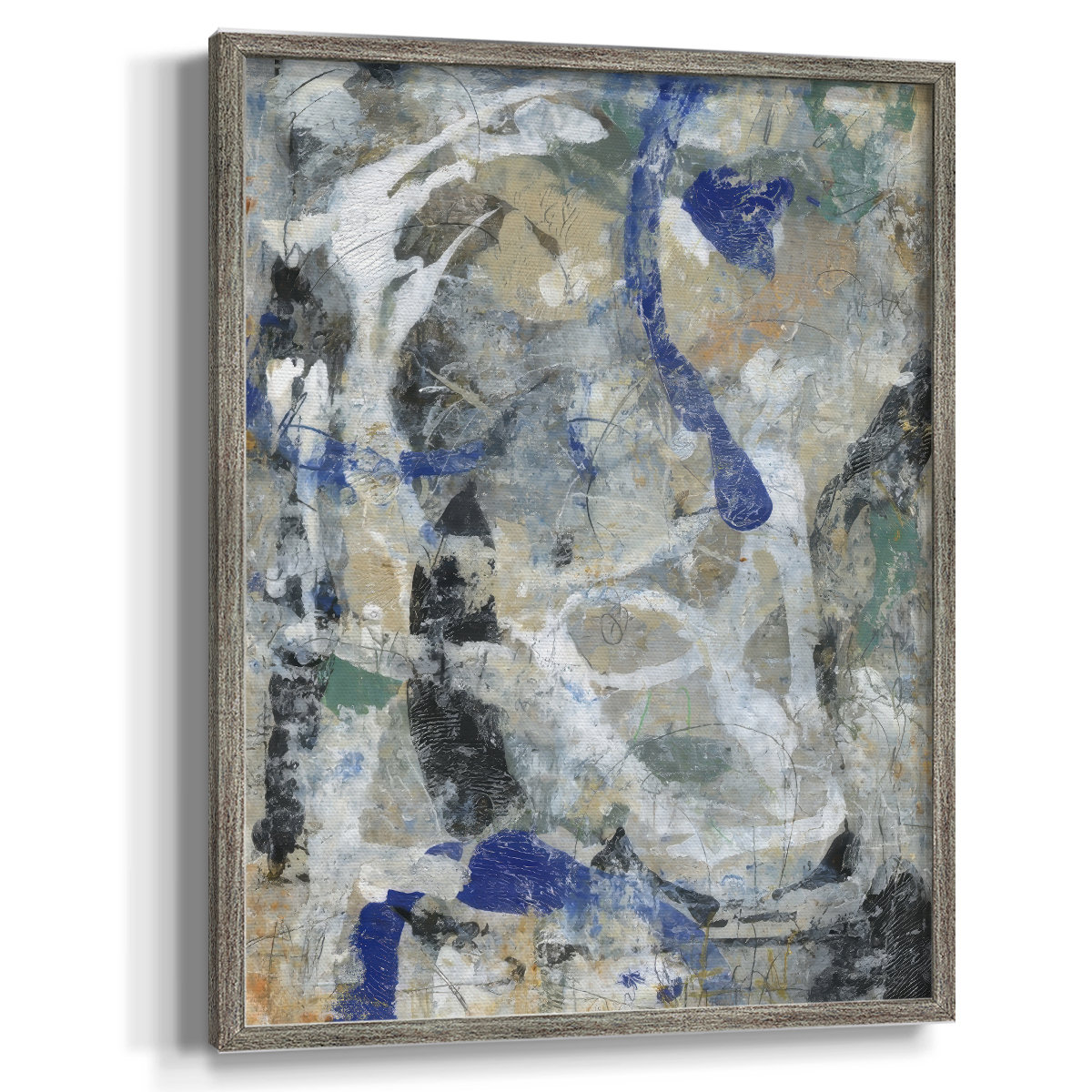 Wrought Studio™ Counter Stream I Framed Print - Solid Wood | Wayfair