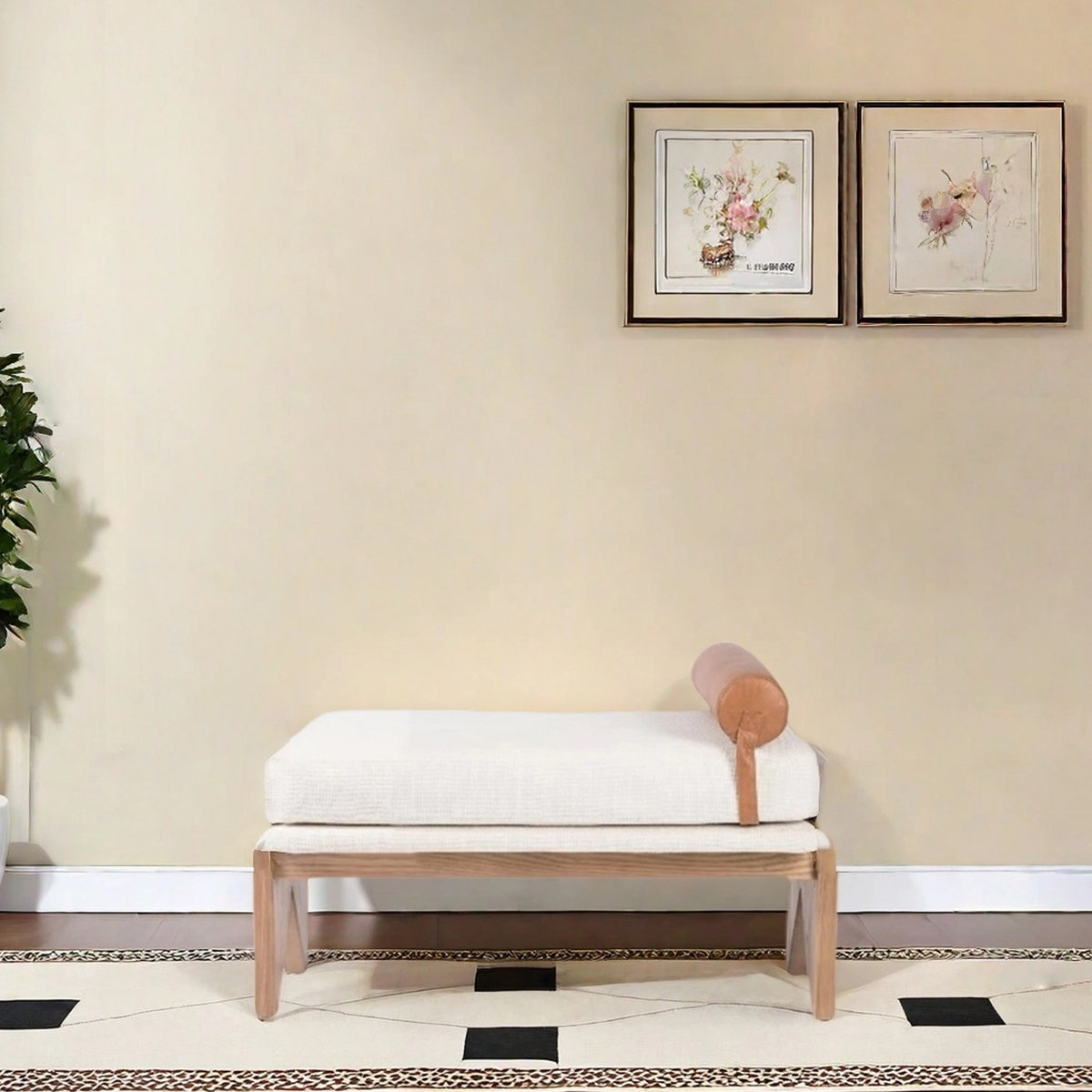Corrigan Studio® Solid wood bench shoe-changing cloakroom fitting | Wayfair