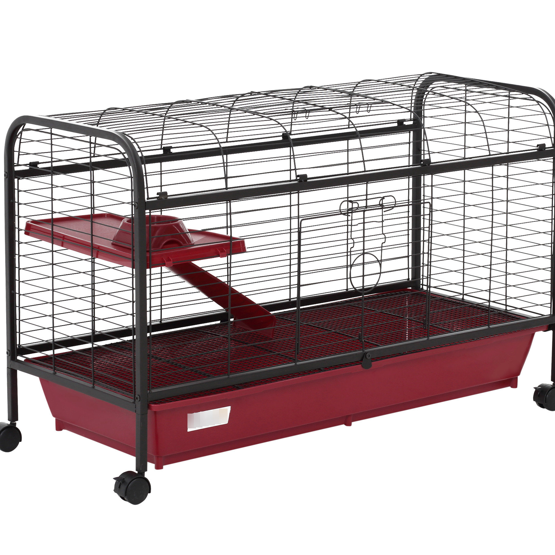 One Allium Way® 41"L Rabbit And Ferret Cage - With Feeder, Ramp ...