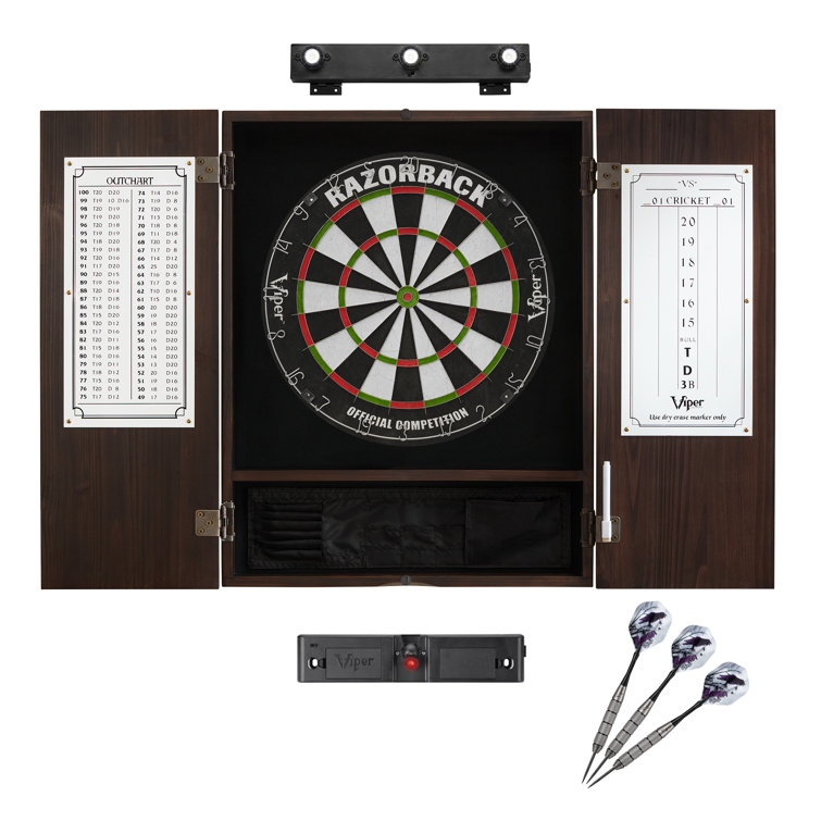 Viper Razorback Sisal Dartboard, Metropolitan Espresso Cabinet, Shadow ...