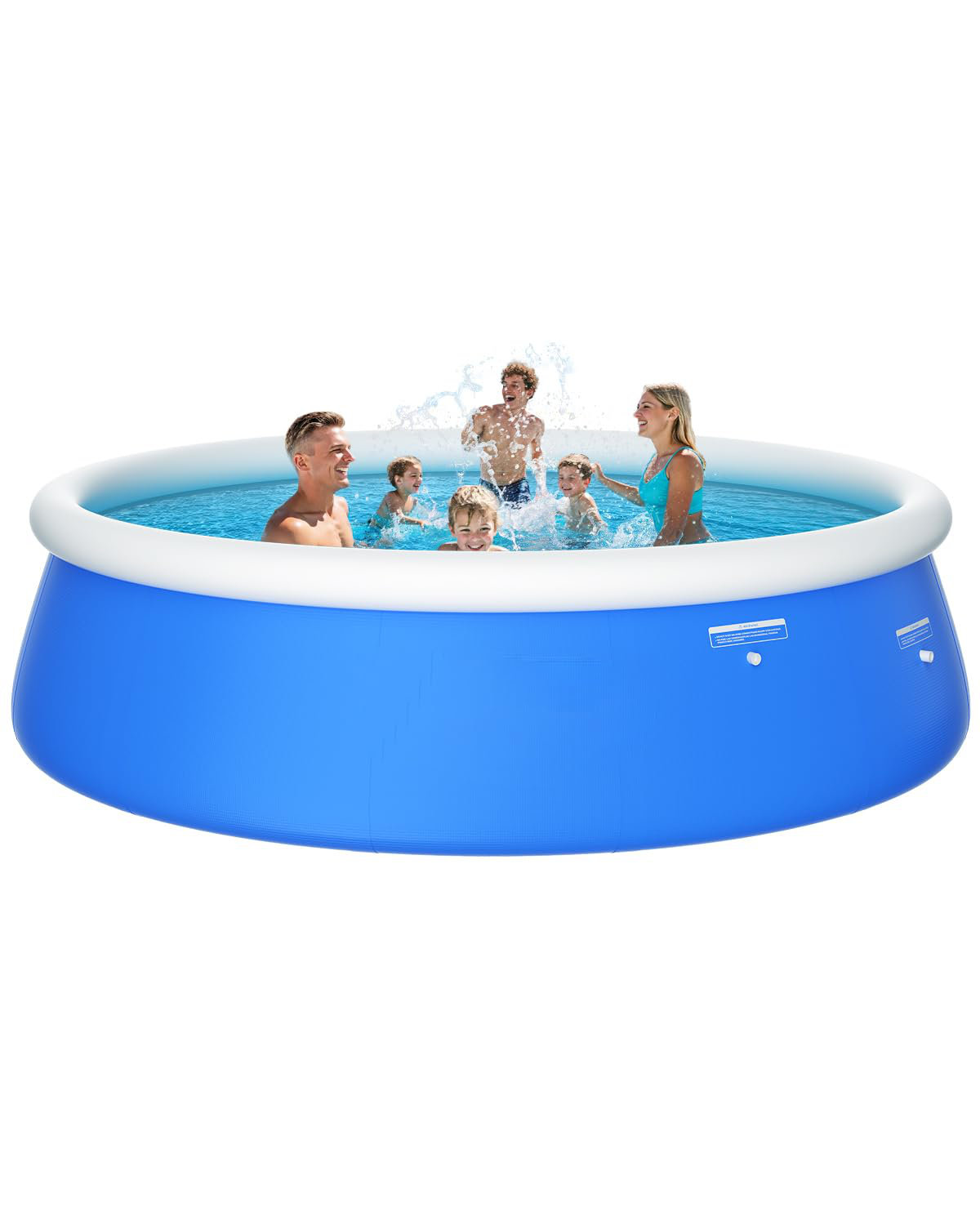 EASYBUYCHOICE Round Inflatable Swimming Pool, Inflatable Top Ring Pool ...