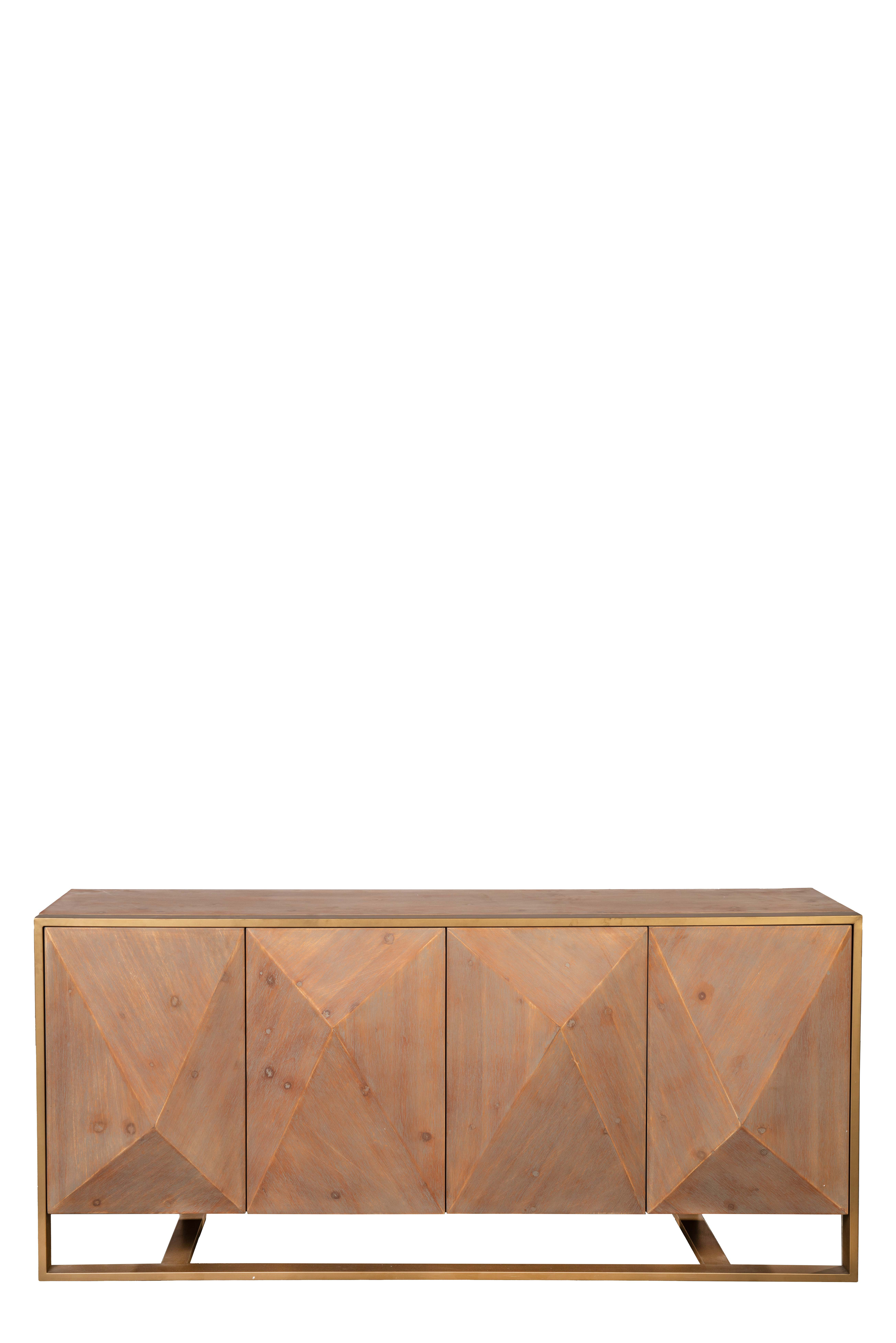 Wrought Studio Hubertine 72.5'' Spike Sideboard – Wood Cabinet with ...
