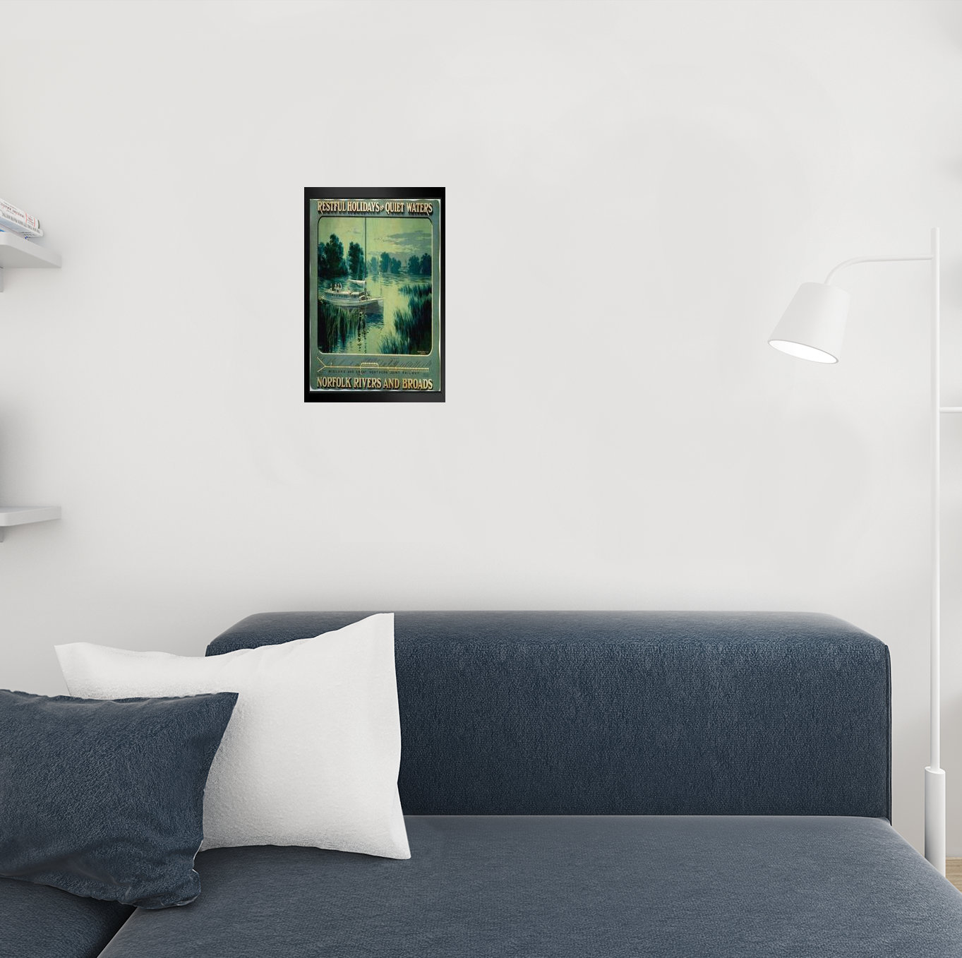 Trinx Norfolk Rivers And Broads England Vintage Illustration Travel Art ...