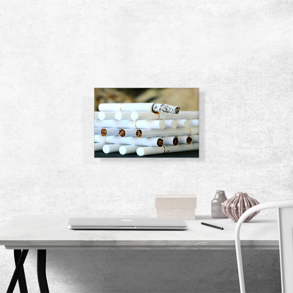 ARTCANVAS Cigarette Pattern Cigar Shop Decor Canvas Art Print - Wayfair ...