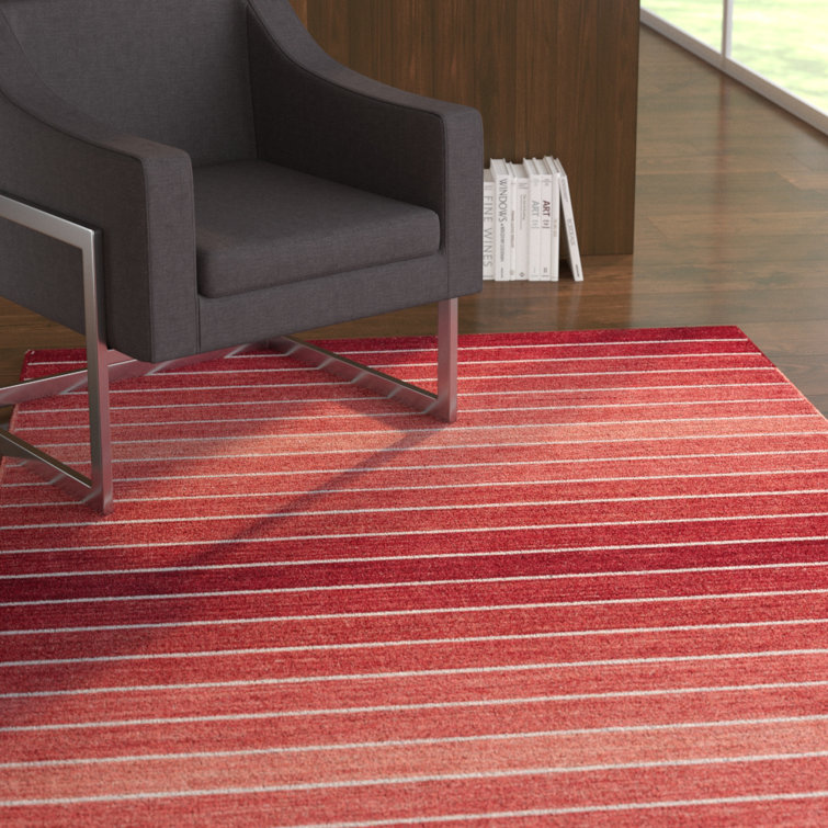 Winston Porter Theophania Wool Striped Rug & Reviews | Wayfair