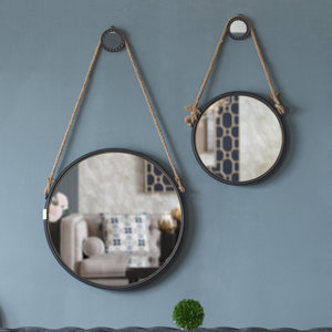 Breakwater Bay Ameline Metal Flat Wall Mirror & Reviews | Wayfair
