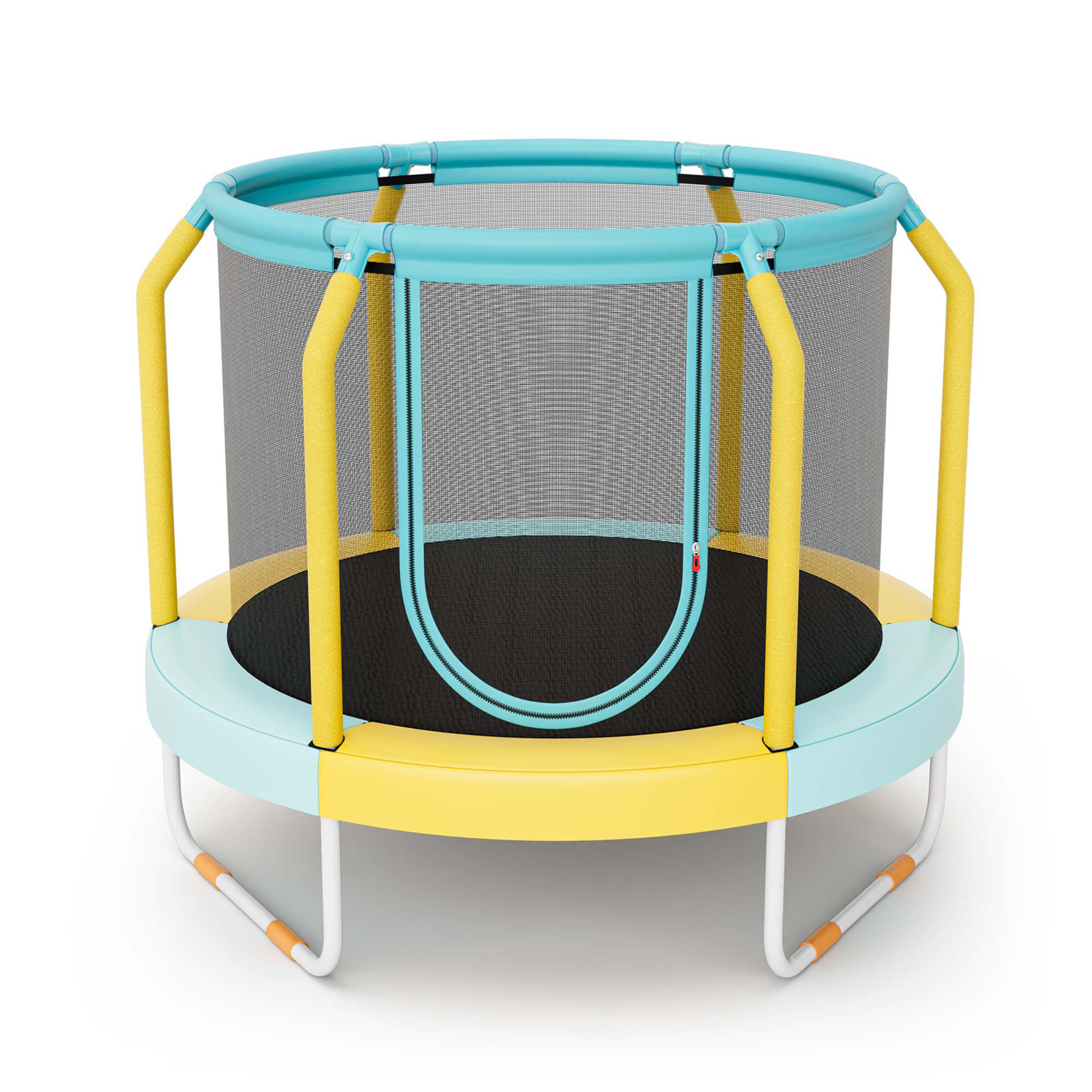 Costway 48" Mini Trampoline With Enclosure Heavy-duty Metal Frame U ...