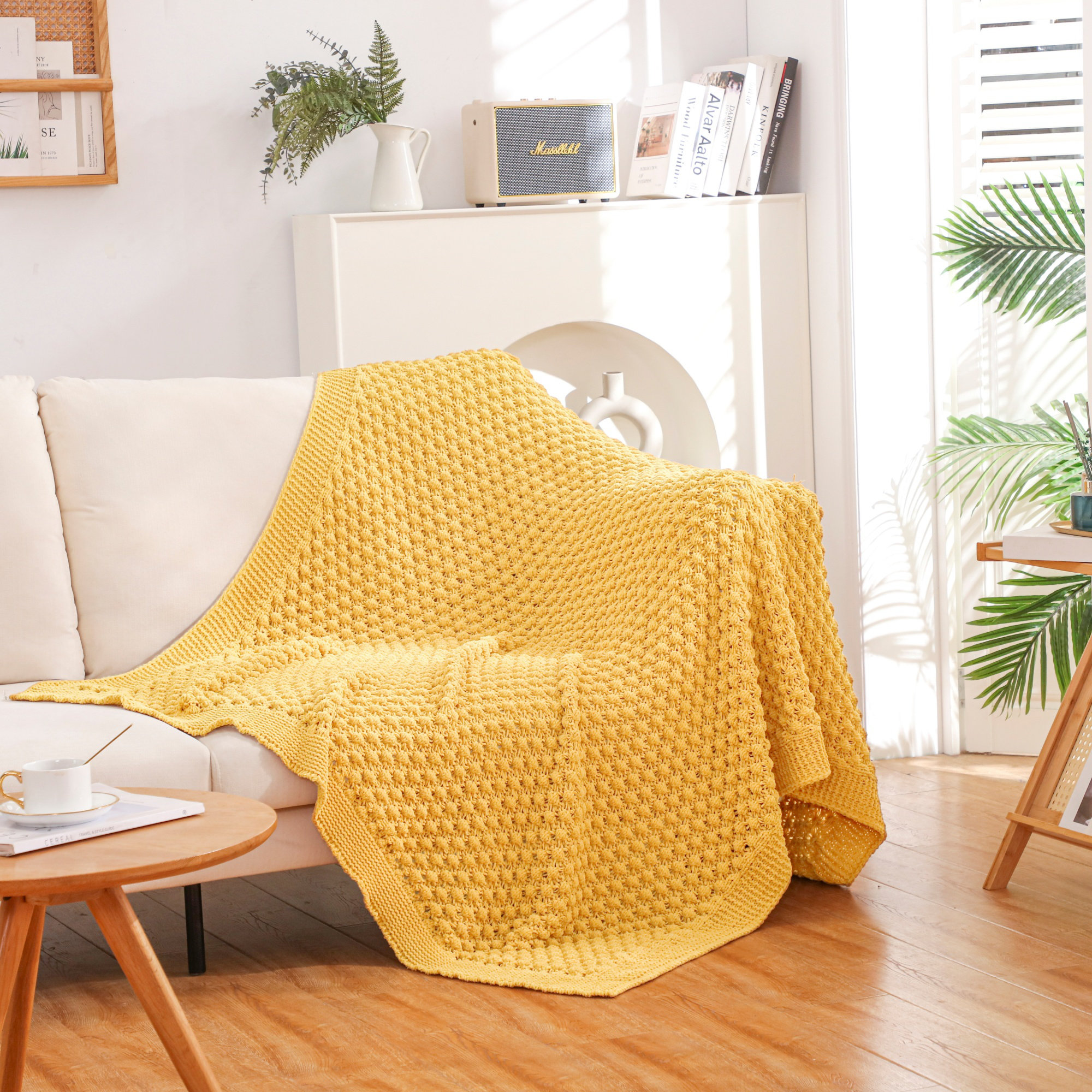 XINGQIAN Super Soft Chenille Color Knitted Throw Blanket & Reviews ...