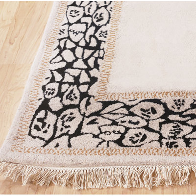 American Home Rug Co. African Safari Animal Print Handmade Tufted Ivory ...