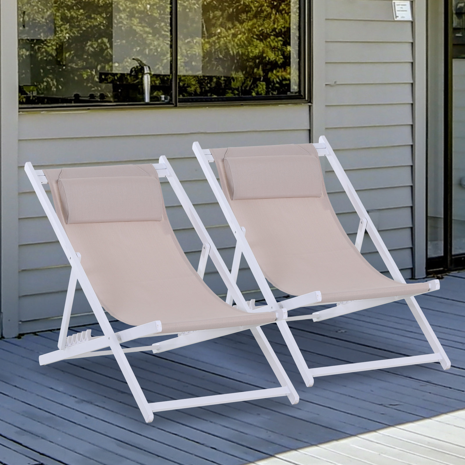 17 Stories Harjovan 96.5Cm Long Double Sun Lounger | Wayfair.co.uk