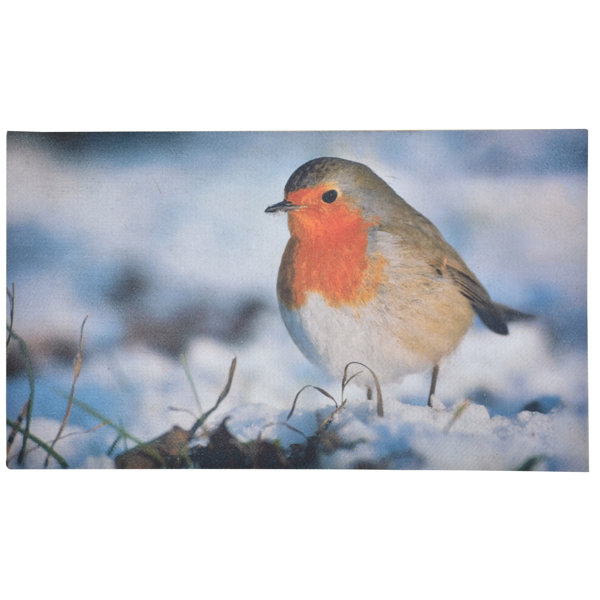 Brambly Cottage Printed Doormat (Robin) & Reviews | Wayfair.co.uk