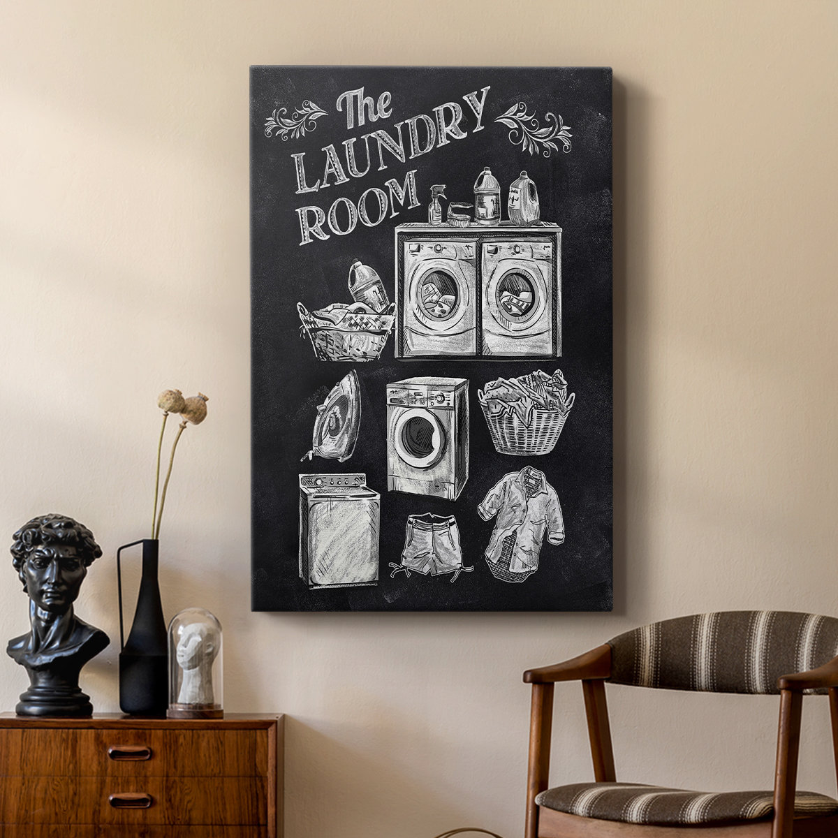 Latitude Run® Laundry Room -Custom Wrapped Gallery Cavas | Wayfair