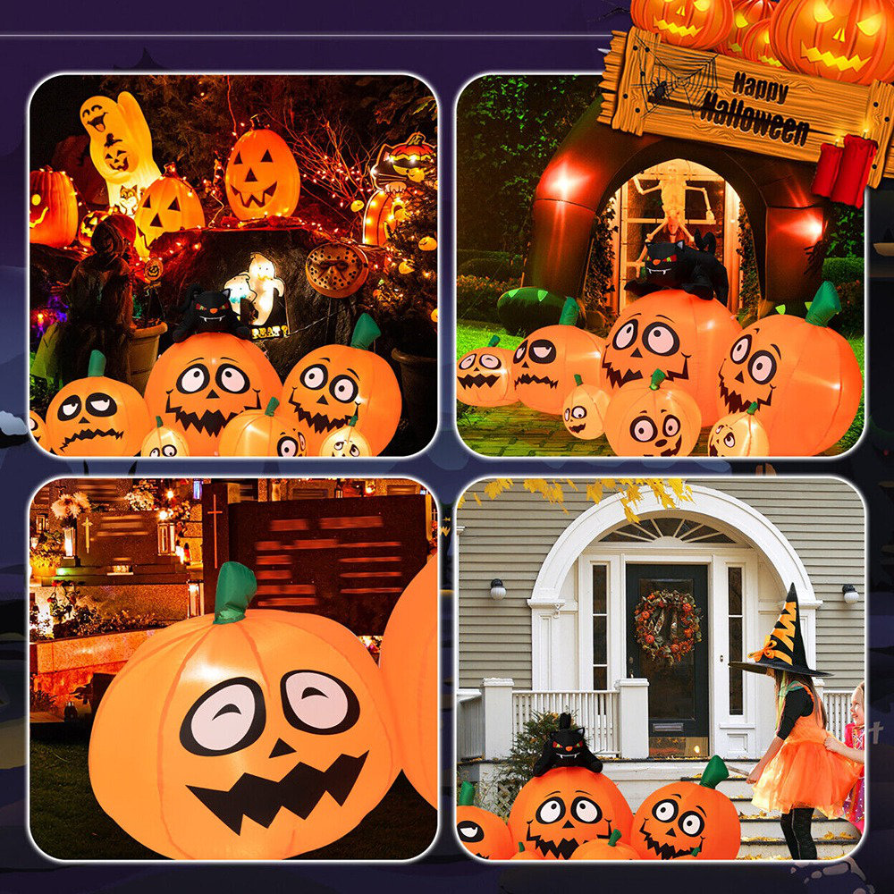 The Holiday Aisle® Halloween Pumpkin Inflatable | Wayfair