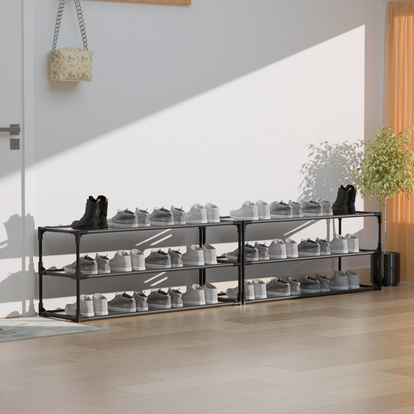 Rebrilliant Steel 30 Pair Stackable Shoe Rack & Reviews - Wayfair Canada