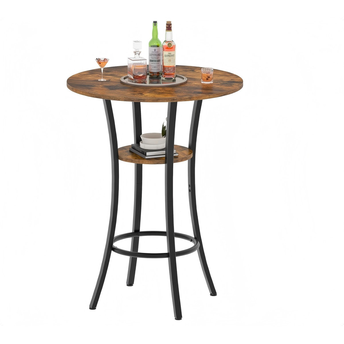 17 Stories 2-Tier High Top , Counter Height Dining Table, For Bistro ...