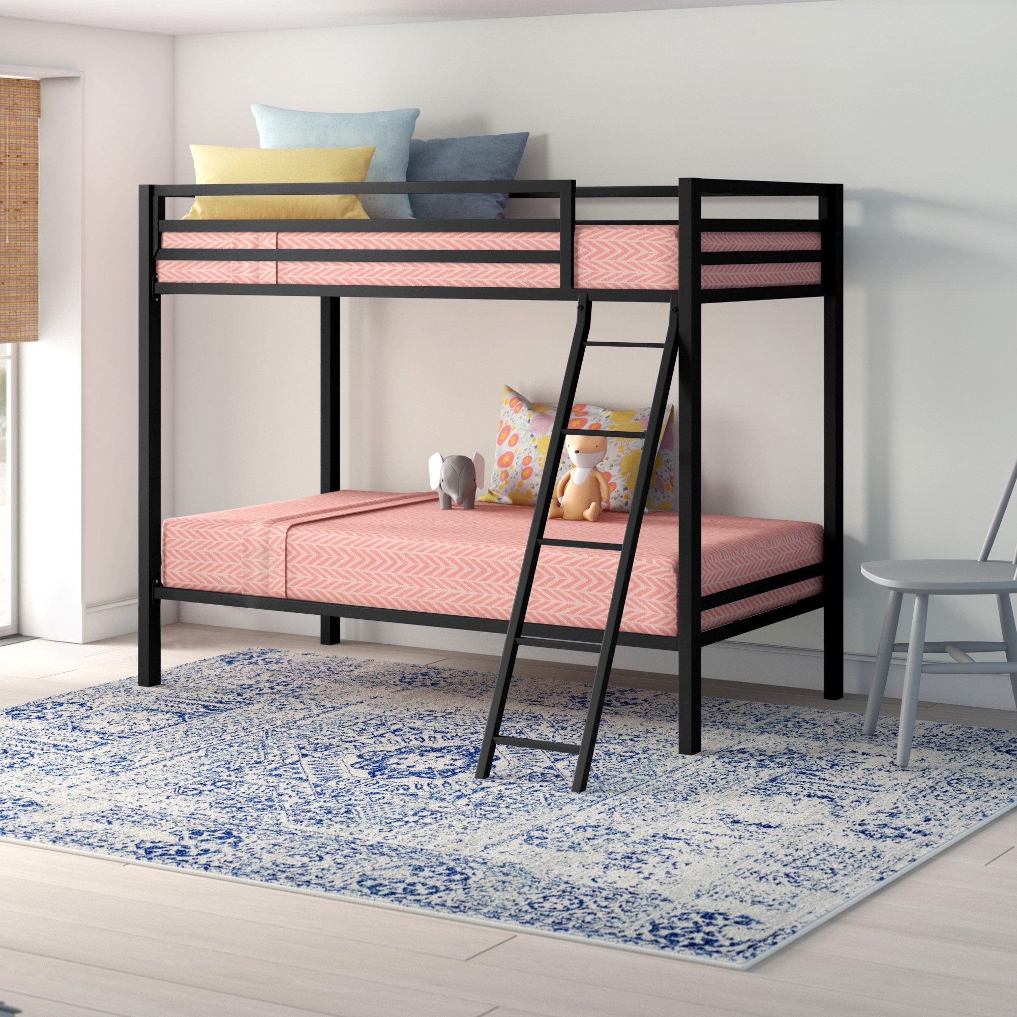 Mack Milo Doshie Twin Over Twin Standard Bunk Bed by Mack and Milo Reviews Wayfair