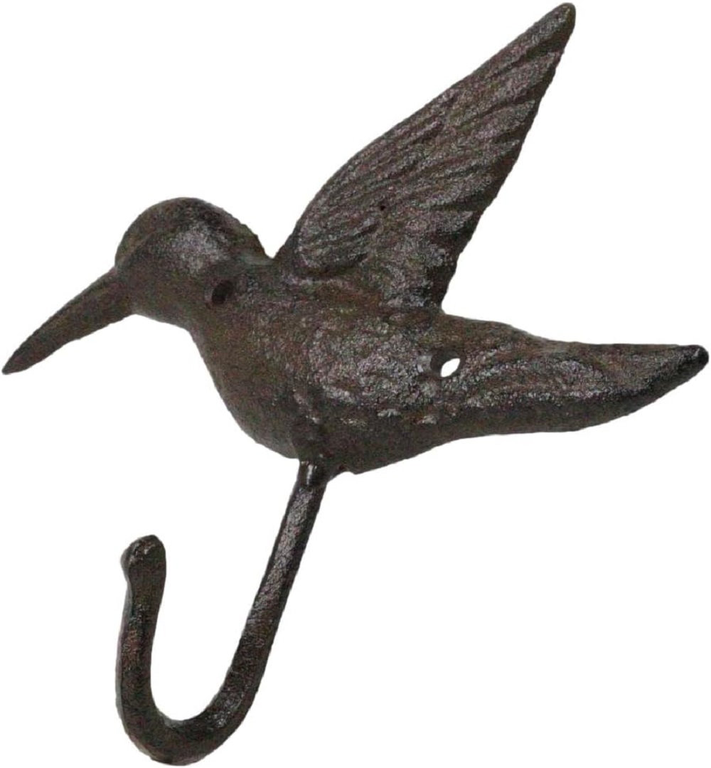 Ophelia & Co. Set Of 4 Rustic Whimsical Cast Iron Hummingbird Wall Coat ...