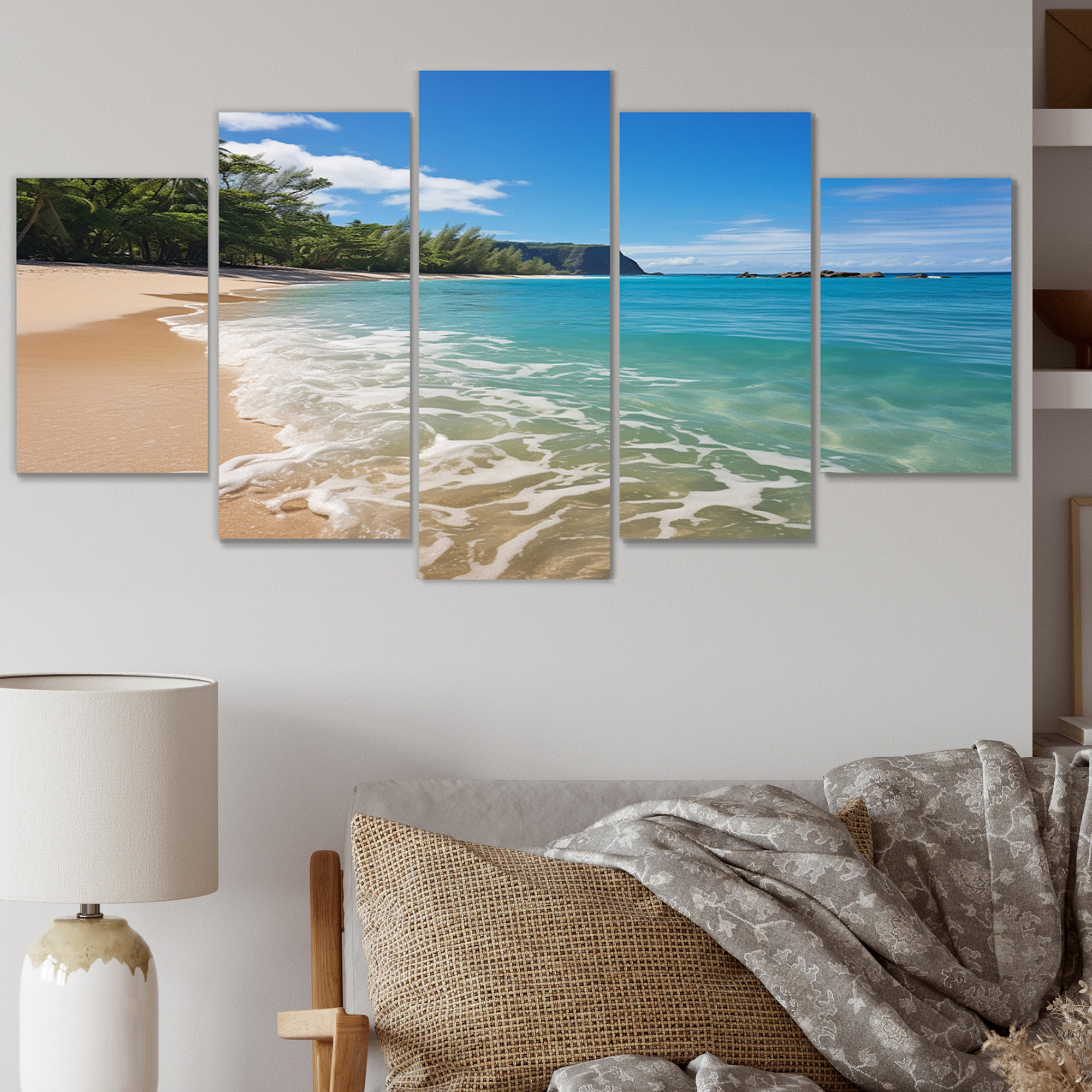 Bay Isle Home™ Hawaii Golden Shores II - Hawaii Metal Wall Art Living ...