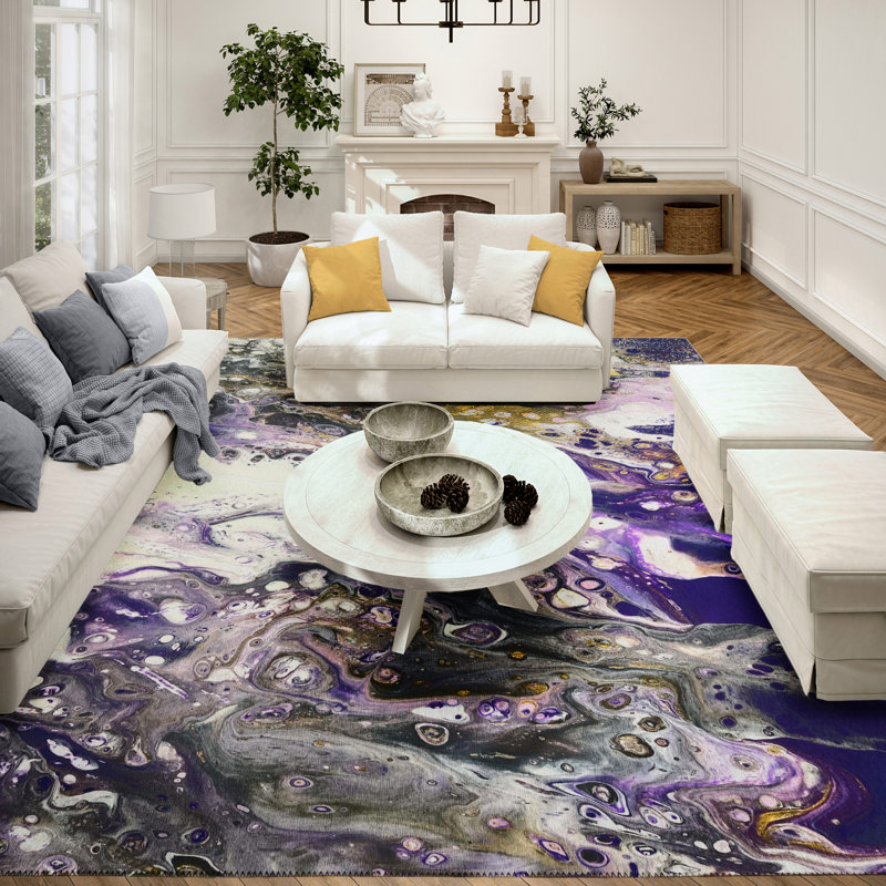 East Urban Home Chenille Abstract Rug & Reviews | Wayfair