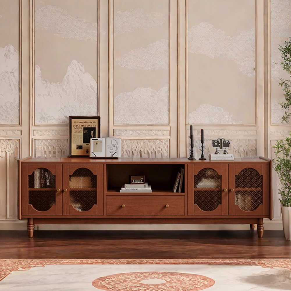 Aurora Craft Ancient style high-end solid wood TV cabinet - Wayfair Canada