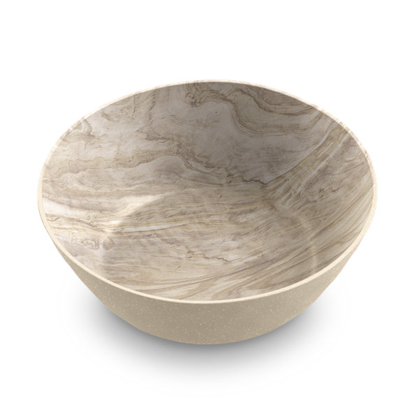 Alpen Home Baccus Faux Real Desert Wood Low Bowl, 19cm, 1240 ml ...