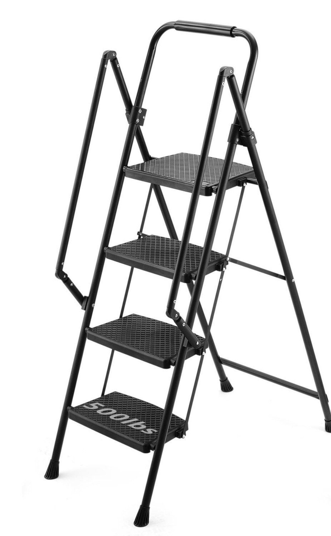 WFX Utility™ Four step ladder, lightweight folding four step stool ...